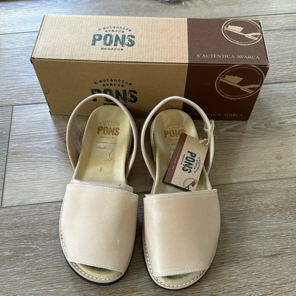 Pons | Shoes | Nwt Leather Classic Pons Avarcas In Sand | Poshmark
